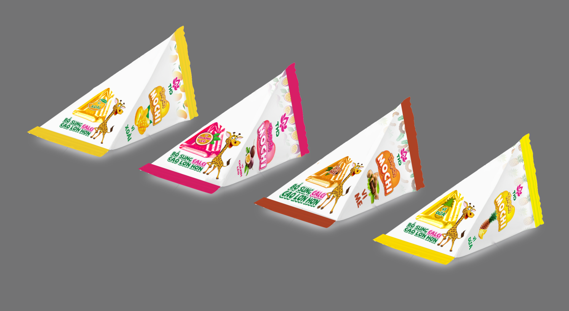 Thạch tam giác mochi